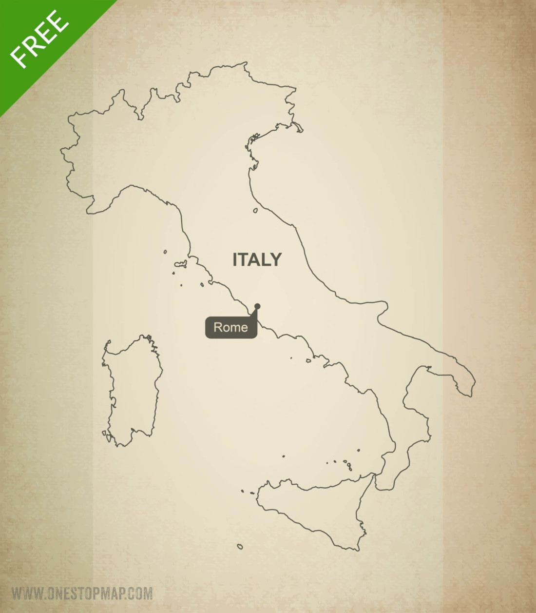 Vector Maps of Italy | One Stop Map