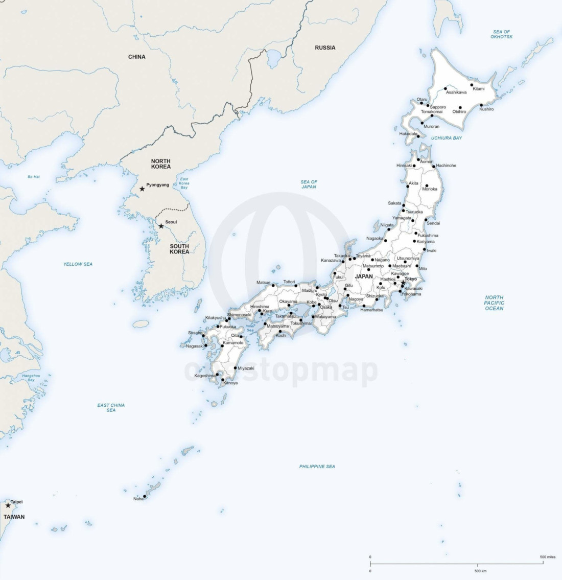 Vector Maps of Japan | One Stop Map