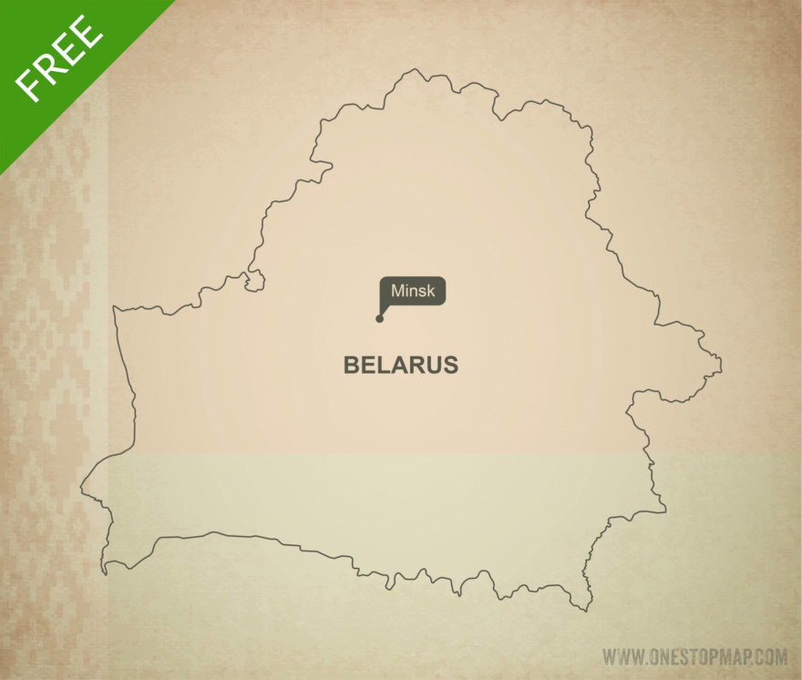 Vector Map of Belarus Political | One Stop Map