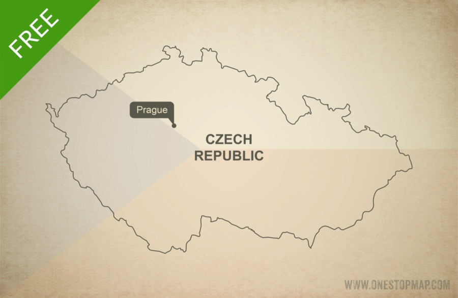 Vector Maps of Czech Republic | One Stop Map