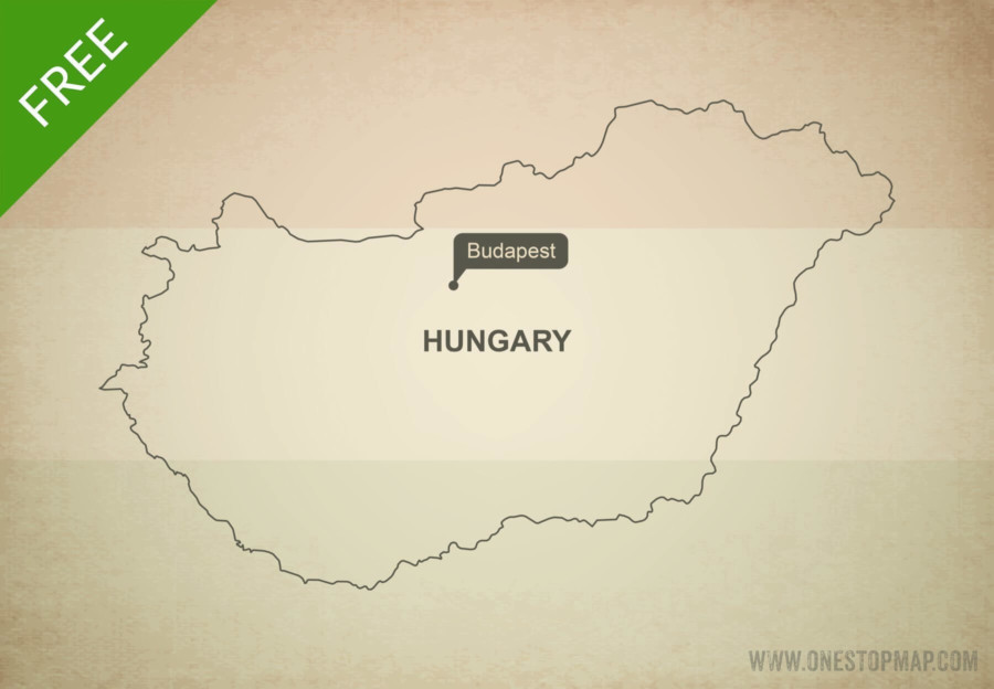 Vector Maps of Hungary | One Stop Map