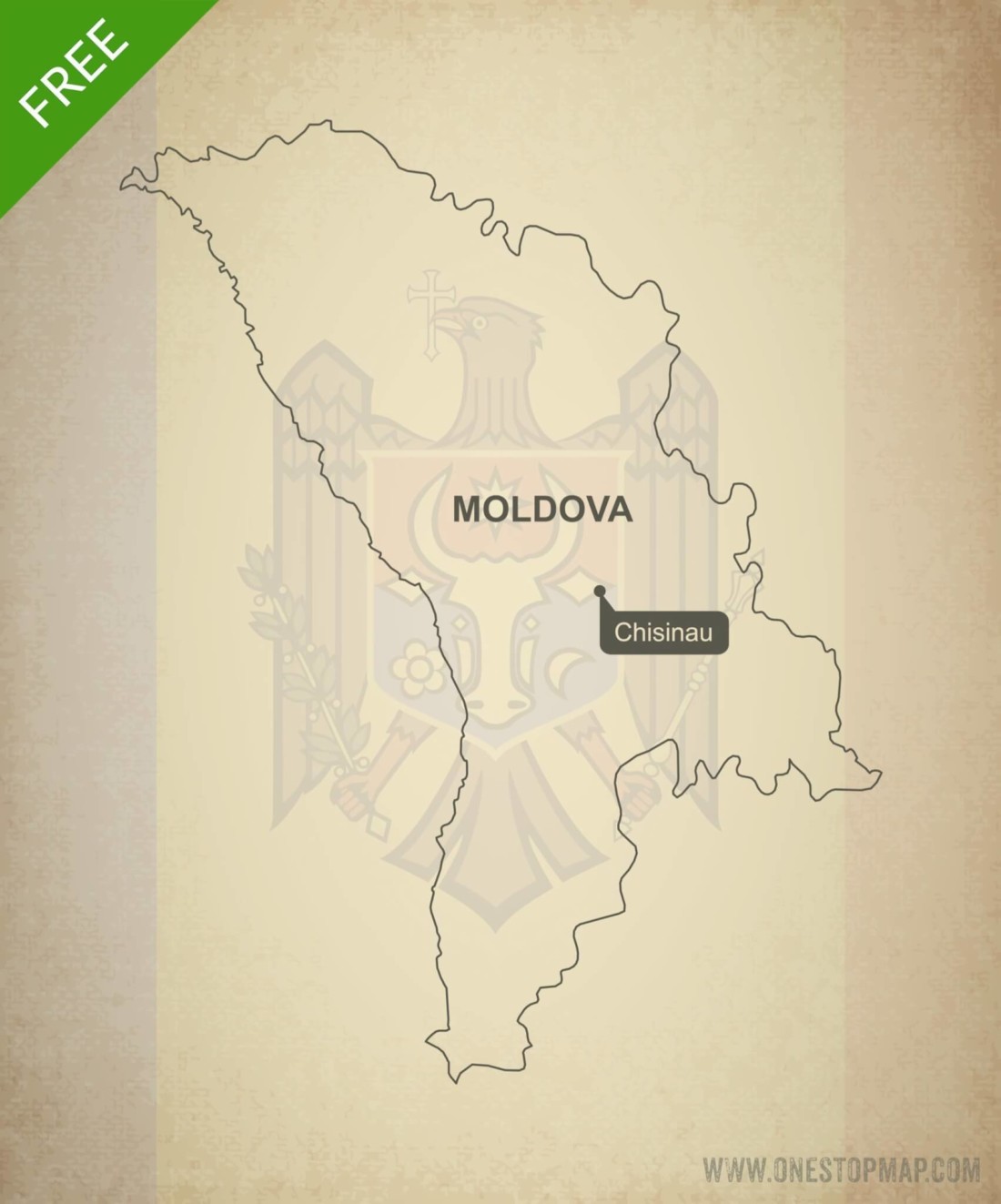 Vector Maps of Moldova | One Stop Map