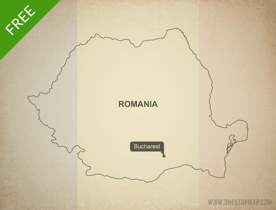 Vector Map of Romania Political | One Stop Map