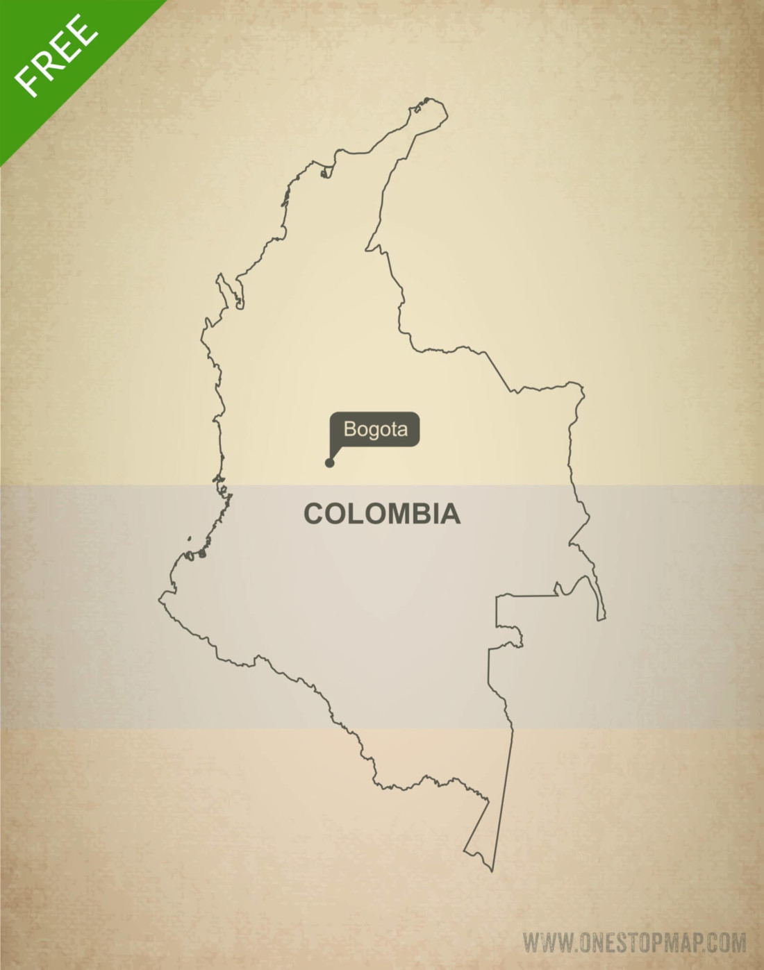 Vector Map of Colombia Political | One Stop Map