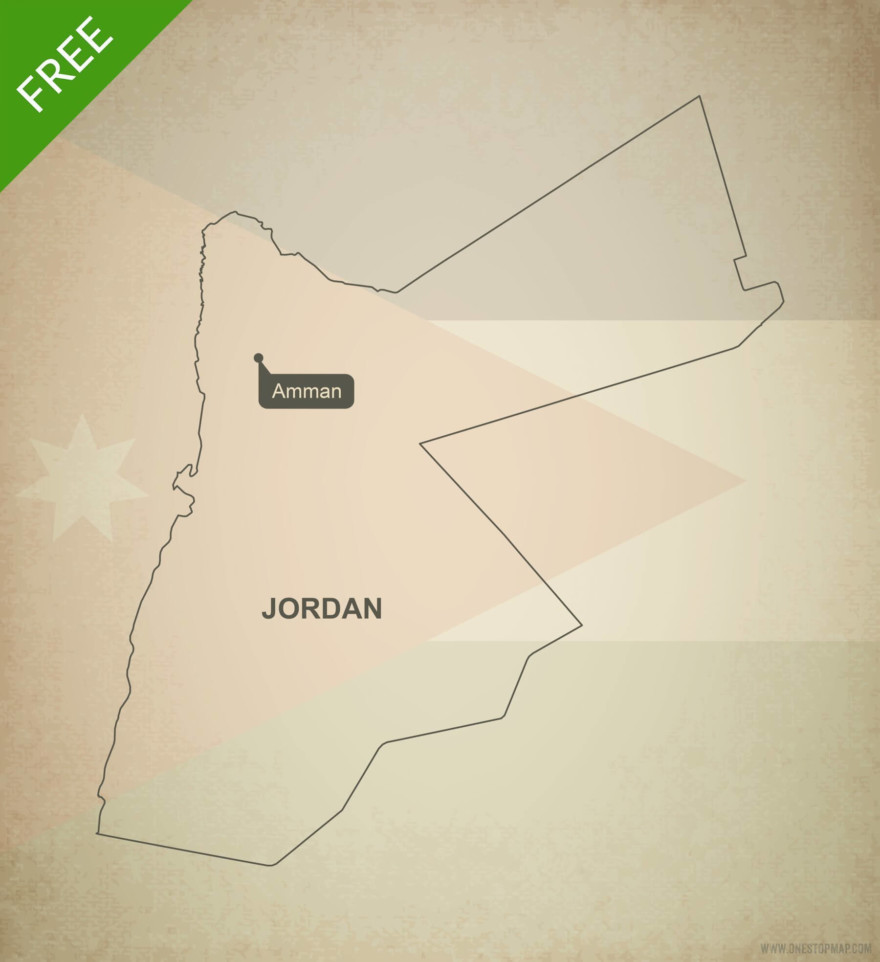 Vector Maps of Jordan | One Stop Map