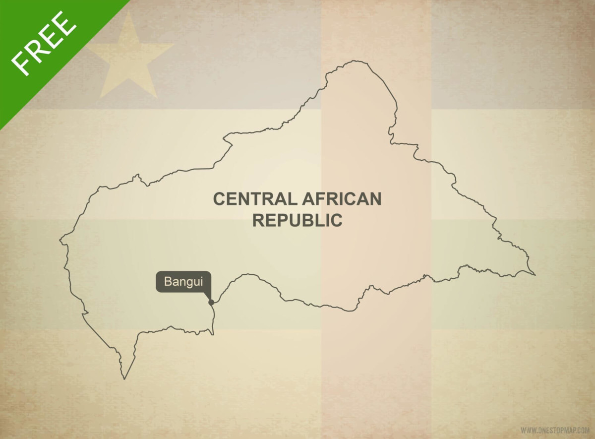 Vector Maps of Central African Republic | One Stop Map