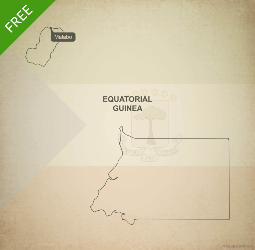 Vector Maps of Equatorial Guinea | One Stop Map