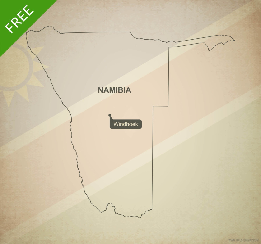 Vector Maps of Namibia | One Stop Map