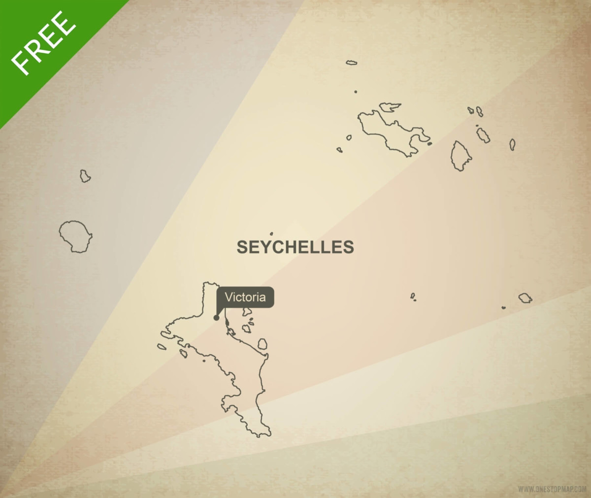 Vector Map of Seychelles Political | One Stop Map