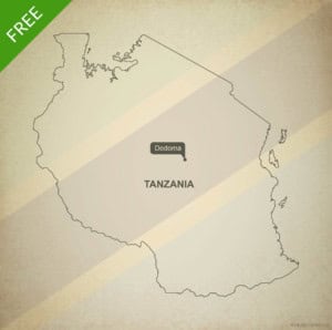 🇹🇿 Vector Map of Tanzania political | One Stop Map