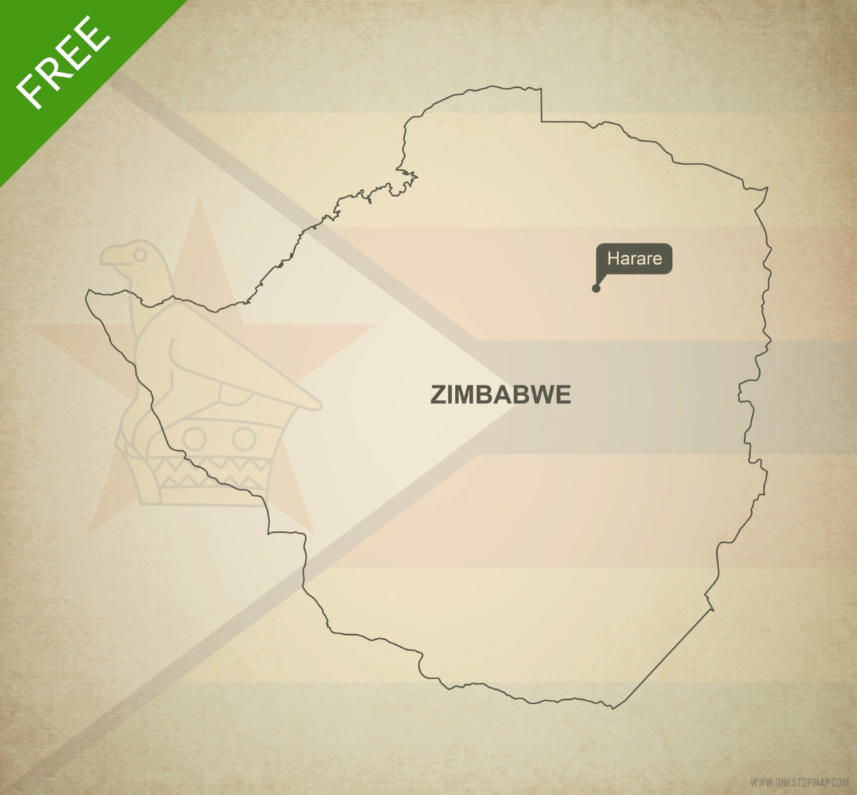 Vector Maps of Zimbabwe | One Stop Map