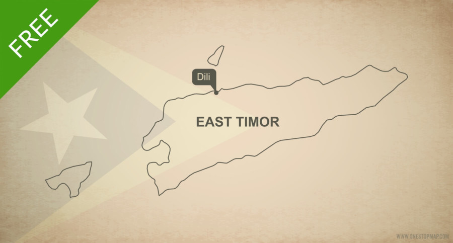 Vector Maps of East Timor | One Stop Map