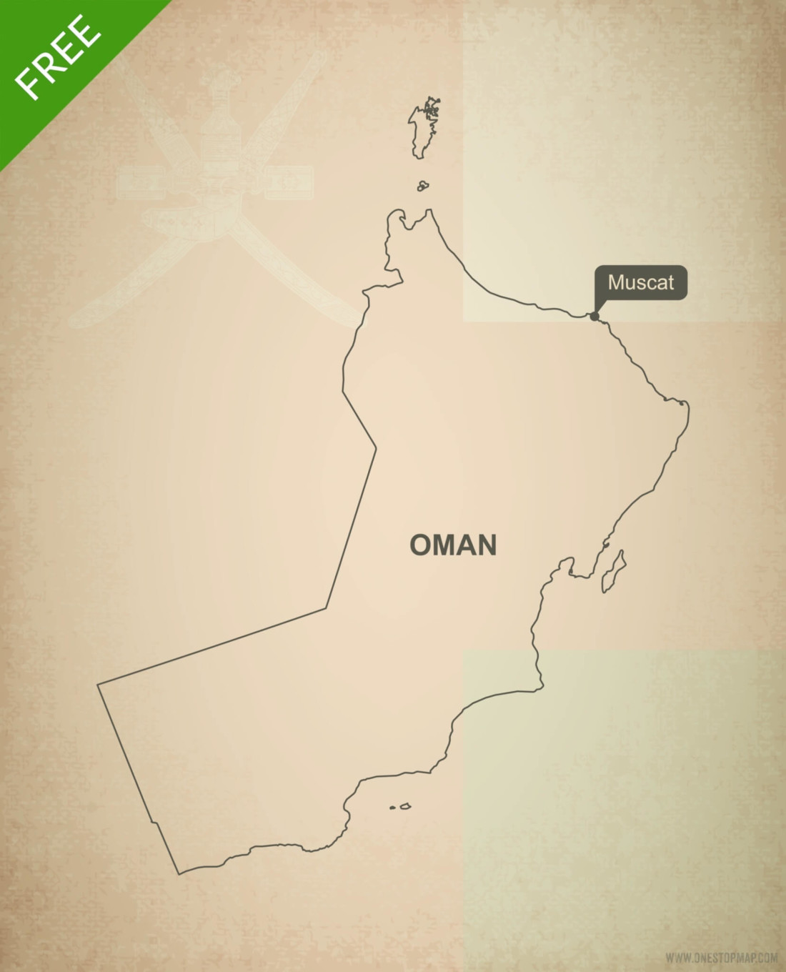 Vector Maps of Oman | One Stop Map