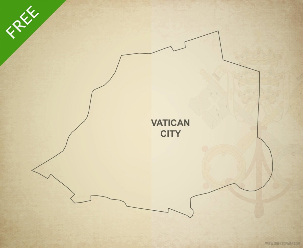 Vector Map of Vatican City Political | One Stop Map