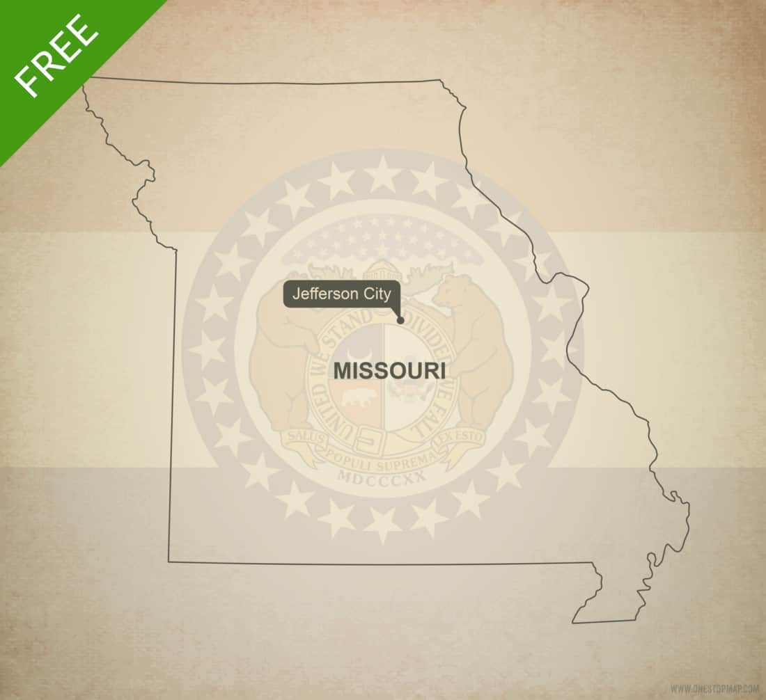 Vector Maps of Missouri | One Stop Map