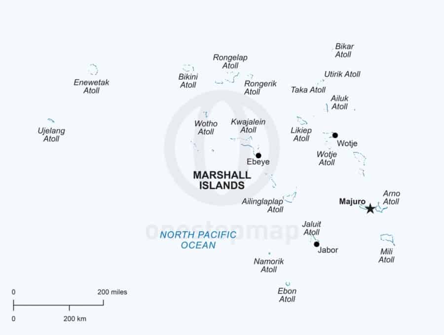 Vector Maps of Marshall Islands | One Stop Map