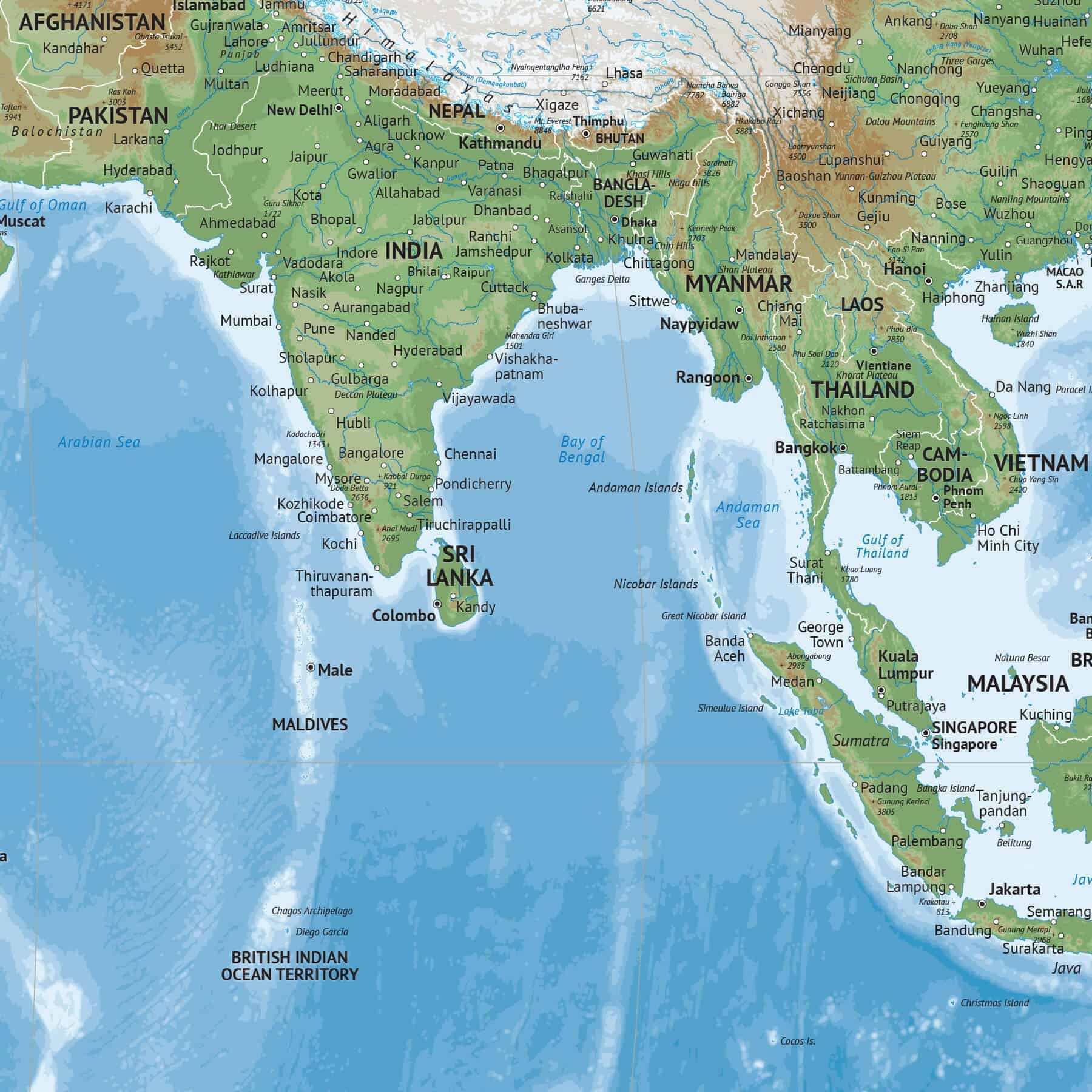 Detailed World Map Robinson Europe-Africa | One Stop Map