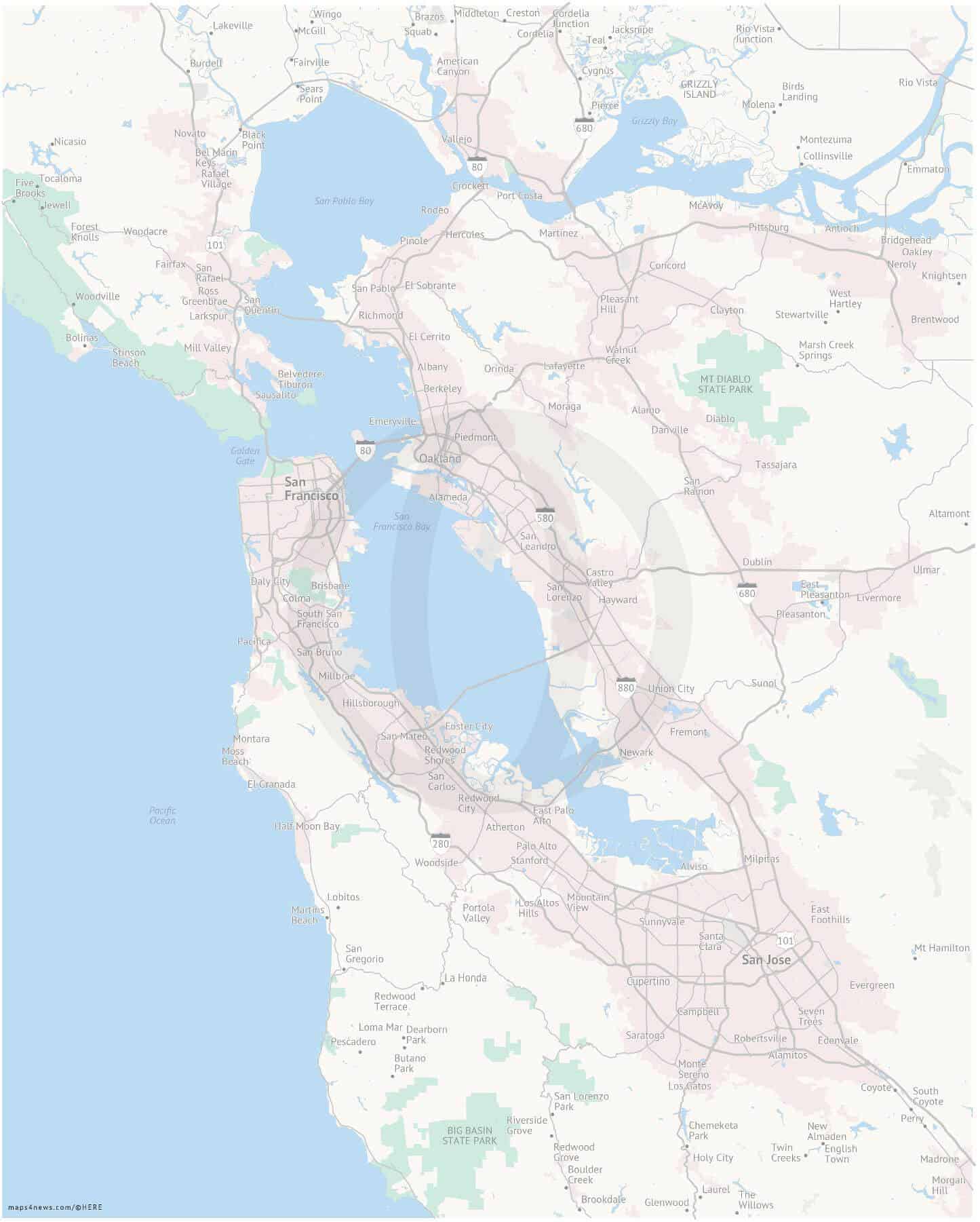 map of san fransisco area