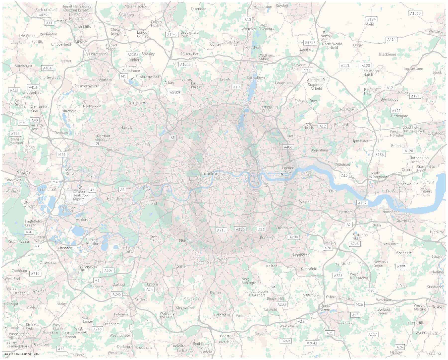 Detailed map of London | One Stop Map
